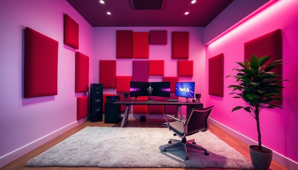 Acoustic Treatment for Twitch Streaming Room